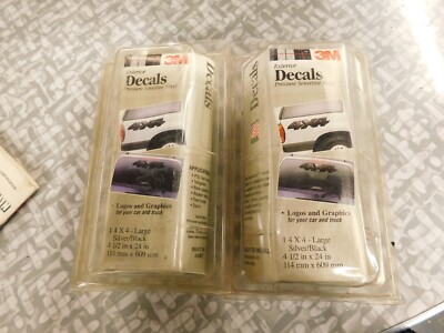 3M Exterior " 4 x 4 " pressure sensitive vinyl decals QTY: ( 2 ) | eBay