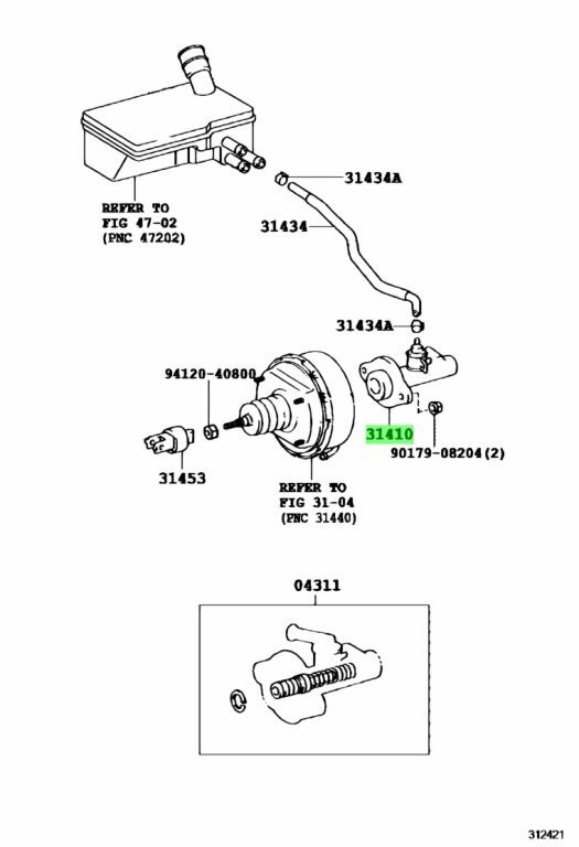 Toyota OEM 31401-37011 Dyna Toyoace Clutch Master Cylinder MC-T473 ...