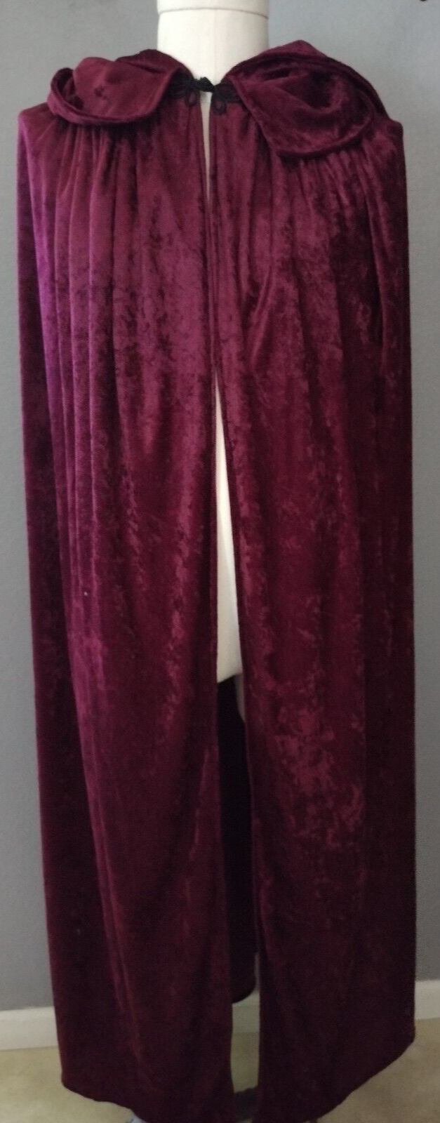 Alexander's Costumes Hooded Renaissance Ren Fest Medieval Burgundy ...