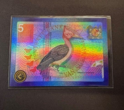 Currency Trading Card - S4 Suriname 5 c-note Rainbow Foil | eBay