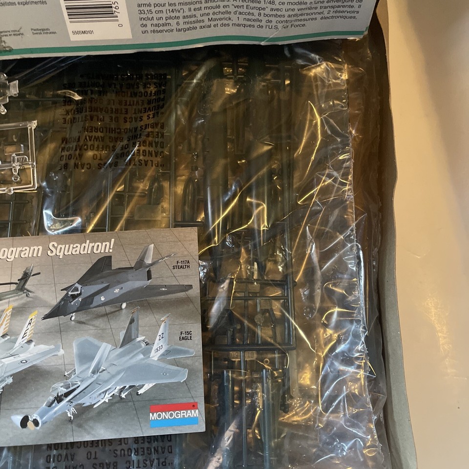 1/48 Monogram A-10 Thunderbolt II Warthog USAF Jet Plastic Model Kit ...