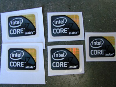 5pcs Genuine Original Intel Core i7 Black sticker label badge logo | eBay