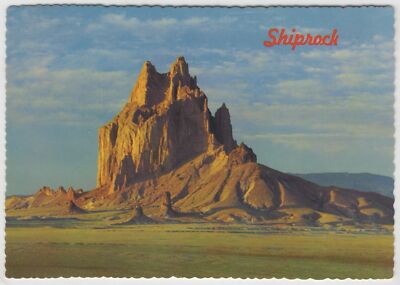 Shiprock New Mexico NM Scenic View Blue Skies Volcanic Plug Formation ...