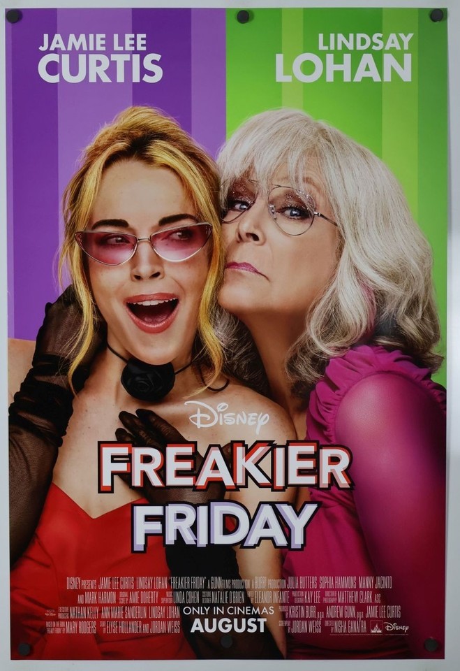 Freakier Friday original DS movie poster 27x40 Lindsay Lohan - 2025 ...