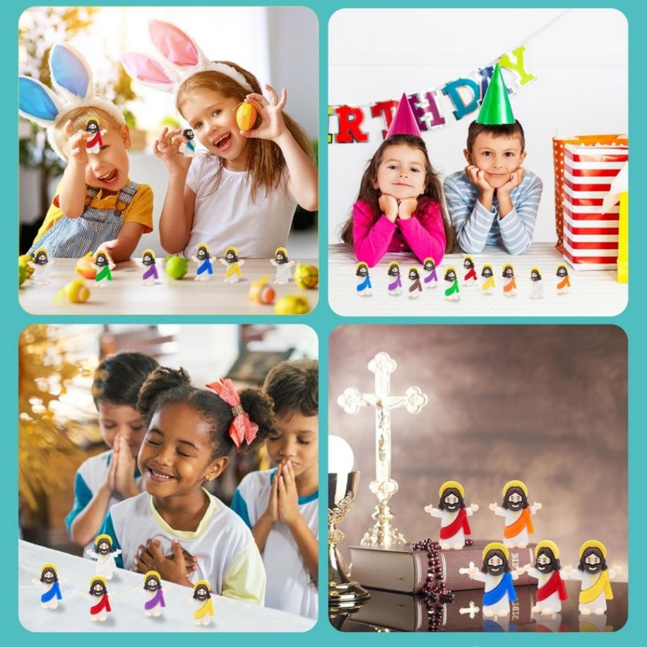120Pcs Mini Jesus Figurines, Small Little Jesus Toys, Tiny Jesus ...