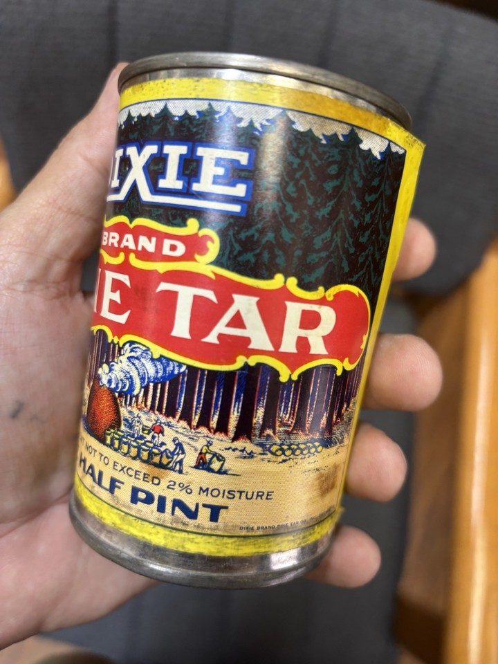 Vintage Dixie Brand Pine Tar Paper Label One Pint Great Advertising ...
