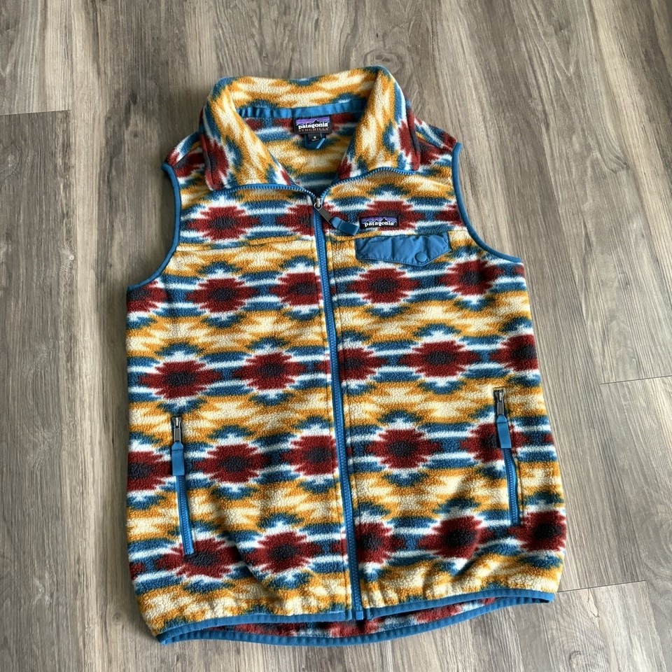 Patagonia Synchilla Fleece Zip Up Vest Women's Size M Wild Desert ...