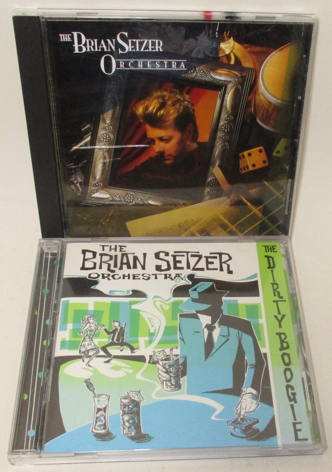 The Brian Setzer Orchestra CD LOT ( OF 2 ) Self-titled & Dirty Boogie ...