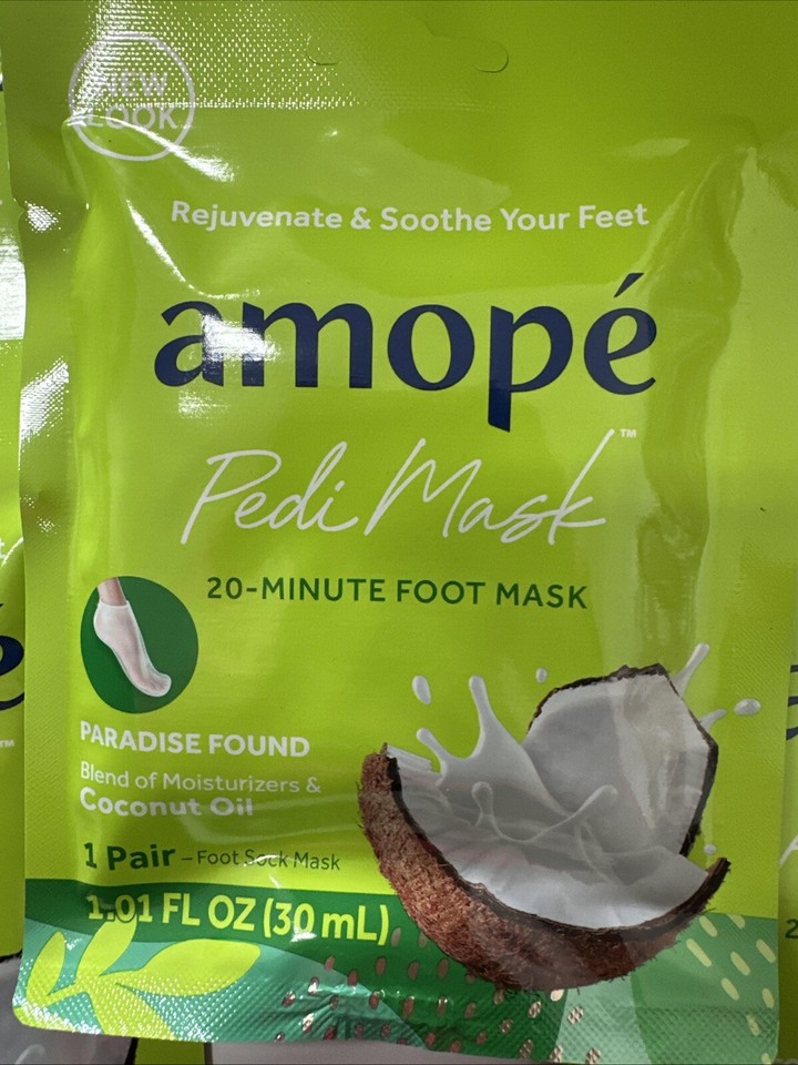 12 Pack!! Amopé PediMask 20-Minute Foot Mask - Paradise Found with ...