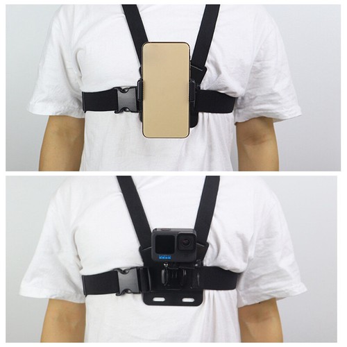 Mobile Phone Chest Mount Harness Strap Holder Cell Phone Clip Action ...