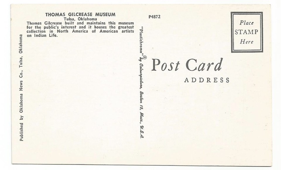 Tulsa Oklahoma OK Postcard Museum | eBay