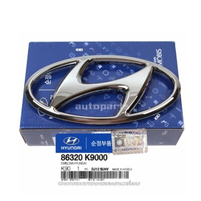 Genuine 86320K9000 Radiator Grille Emblem For Hyundai Veloster N 2019 ...