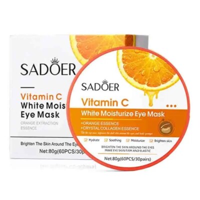 60pcs SADOER Vitamin C Collagen Eye Mask Anti Dark Circles Removal Eyes ...