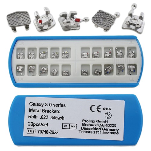 Galaxy Orthodontic Brackets Metal 022 Roth Monoblock Casting MIM Braces ...