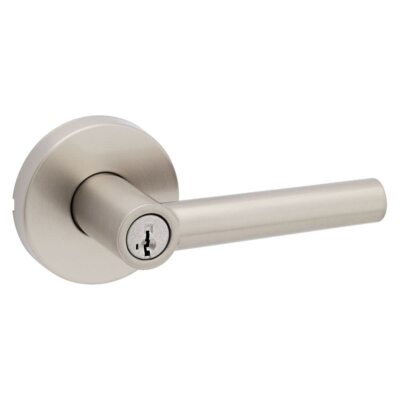 Kwikset Milan Entry Door Handle with Lock and Key, Secure Keyed ...