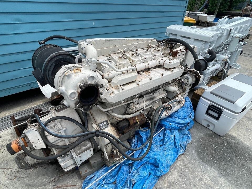 Lugger L6125 Marine Diesel Engine Pair with ZF. GEARS | eBay