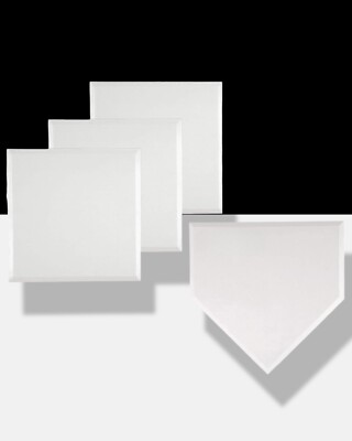 Baseball Base Set Throw Down Rubber Bases with Home Plate Portable | eBay