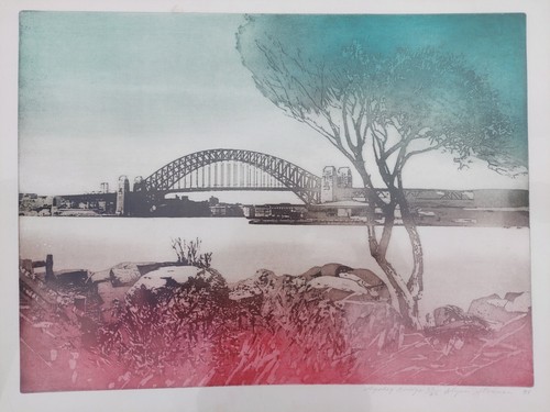 ALYSON STONEMAN AUSTRALIAN ETCHING "SYDNEY BRIDGE" 1981 L/E 22/45 ...