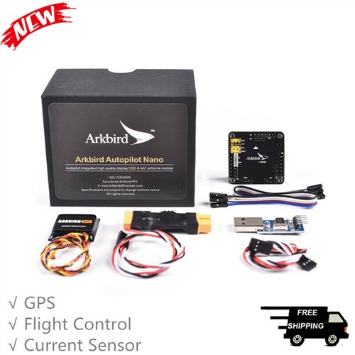 Arkbird-Nano Flight Control + GPS + Current Sensor for FPV RC Drone ...