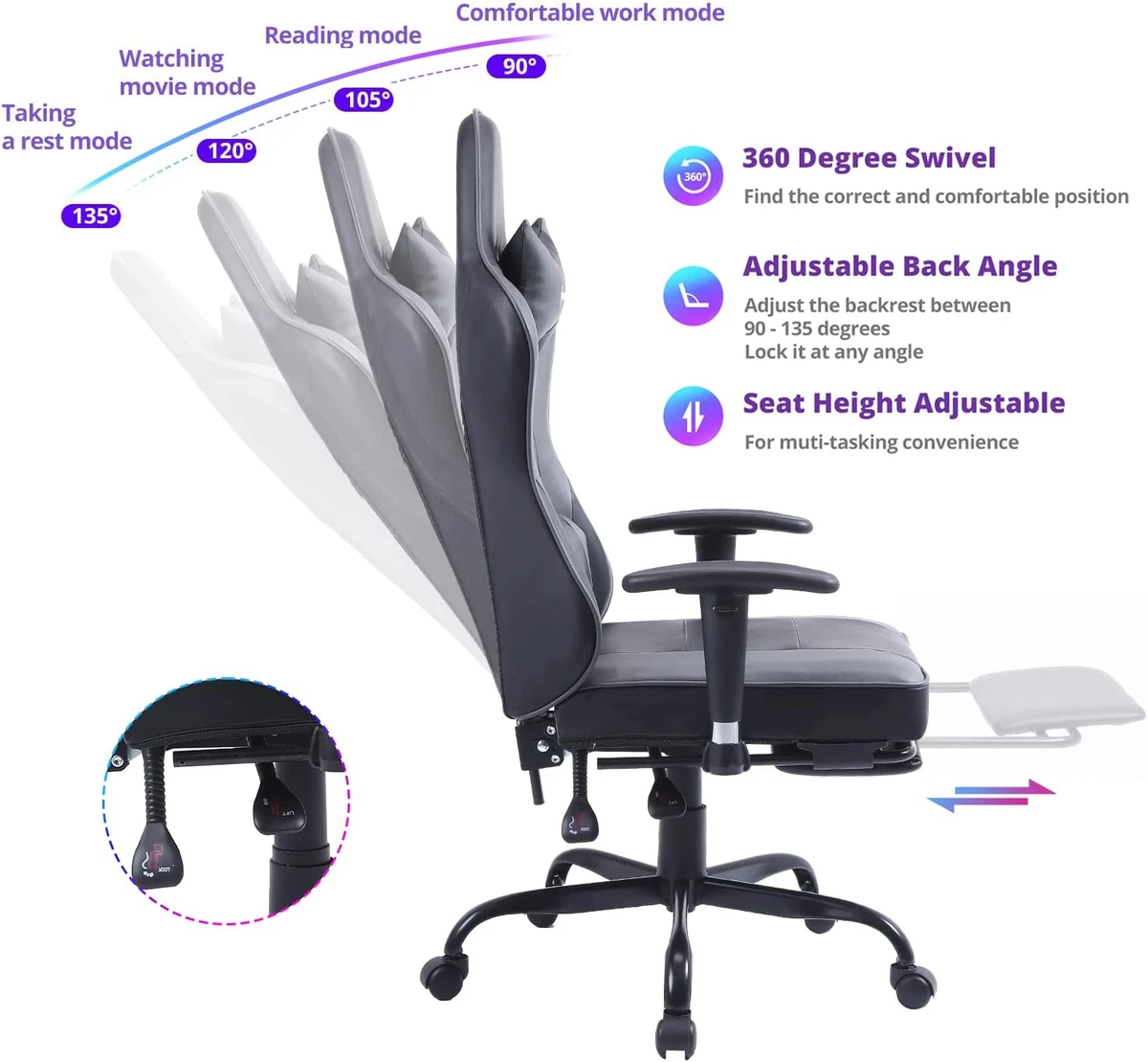 135 Degree Angle Chair
