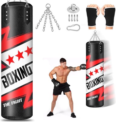 Heavy Punching Bag Boxing Free Standing Fitness MMA Fitness Training ...