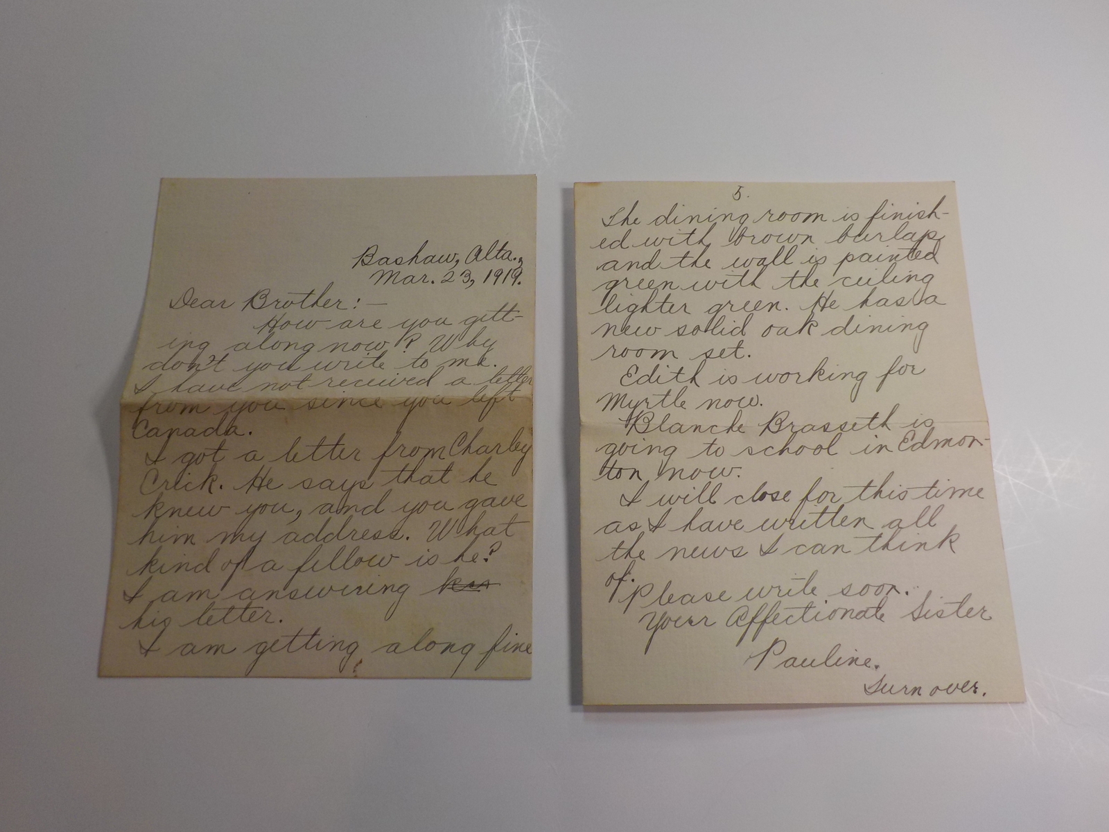 WWI Letter 1919 Canadian Soldier Canada | Grelly USA