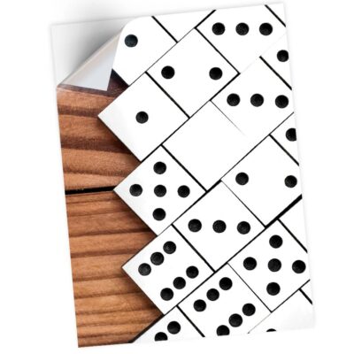 1 x Vinyl Sticker A1 - Domino Pattern Dominoes Game #15962 | eBay UK