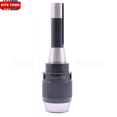 1/32"-5/8" Standard Keyless Drill Chuck with Integral Shank R8 Arbor US ...
