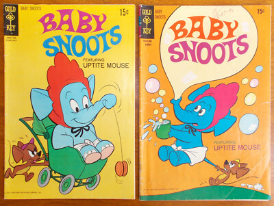 Lot of 2 BABY SNOOTS Comic Books 1970 Gold Key #1 + VG+ 4.5 #3 VG/FN 5. ...