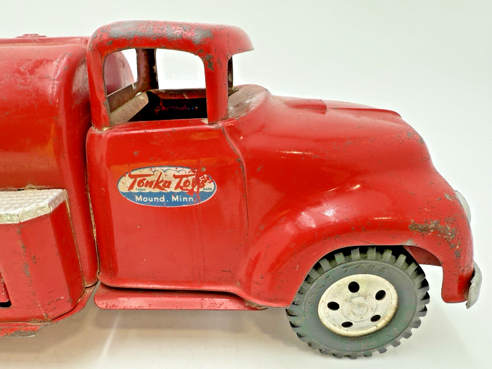 Vintage 1957 Tonka Gasoline Tanker Truck #16 Pressed Steel !! | eBay