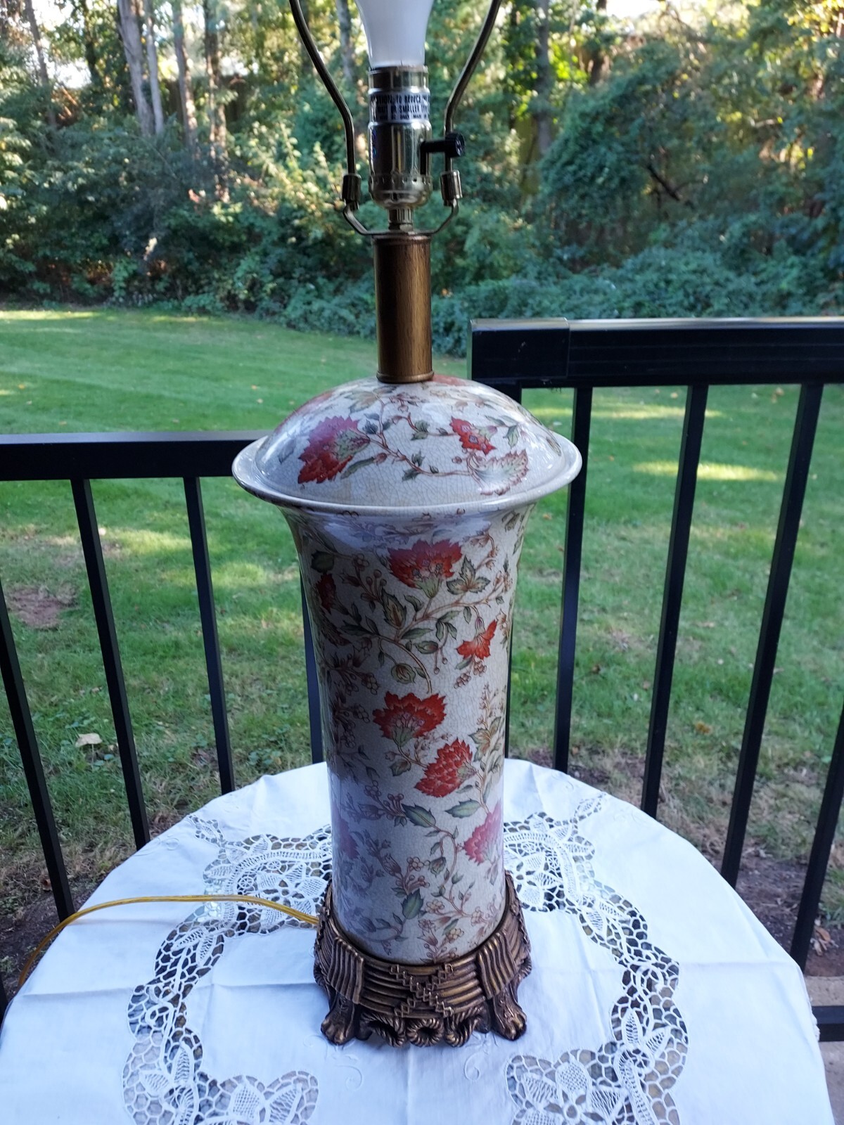 BERMAN CERAMIC LAMP Vintage Asian / Chinese Inspired | eBay