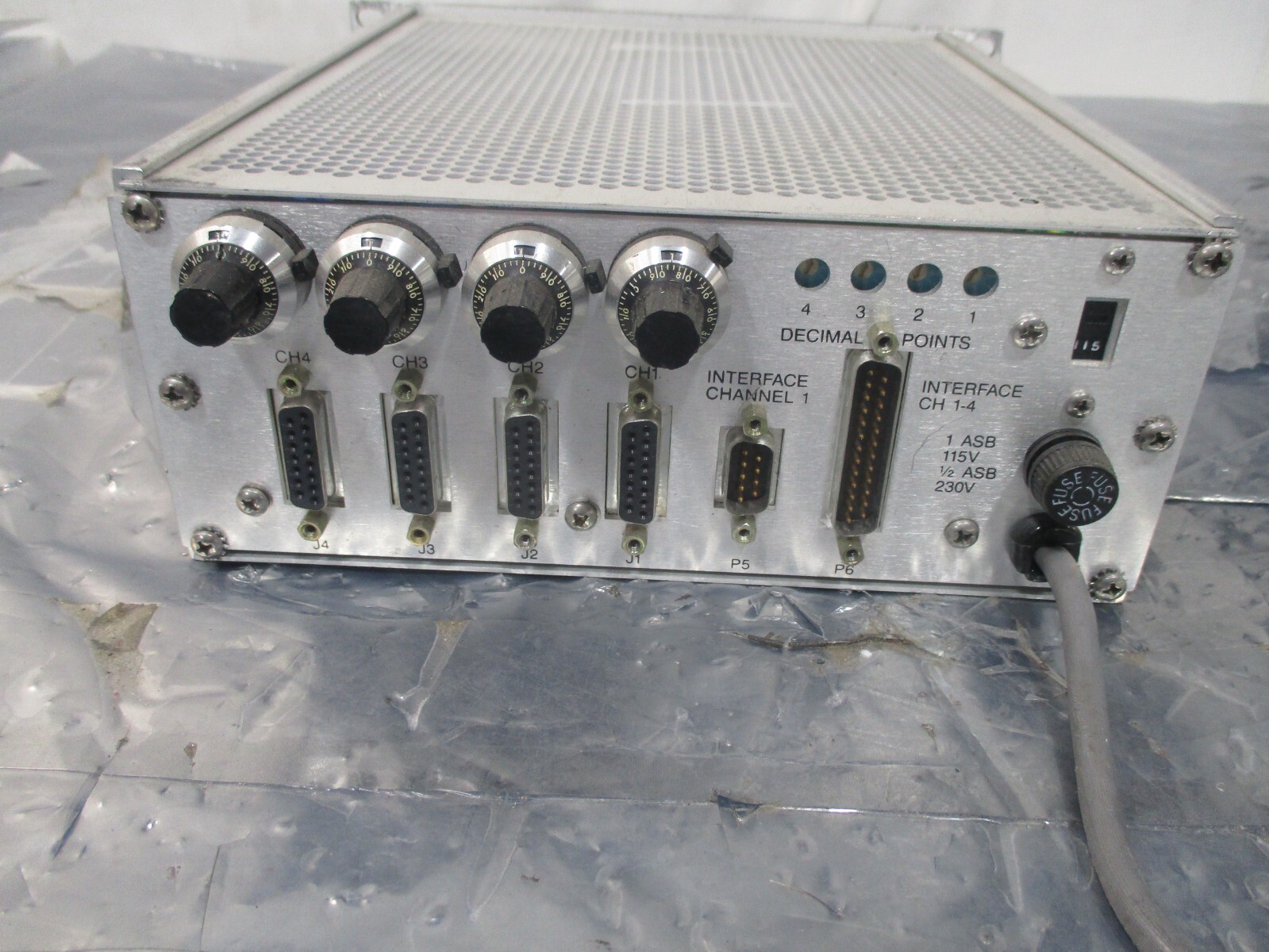 MKS 247C Four Channel Mass Flow Controller Power Supply Readout, 421186 ...