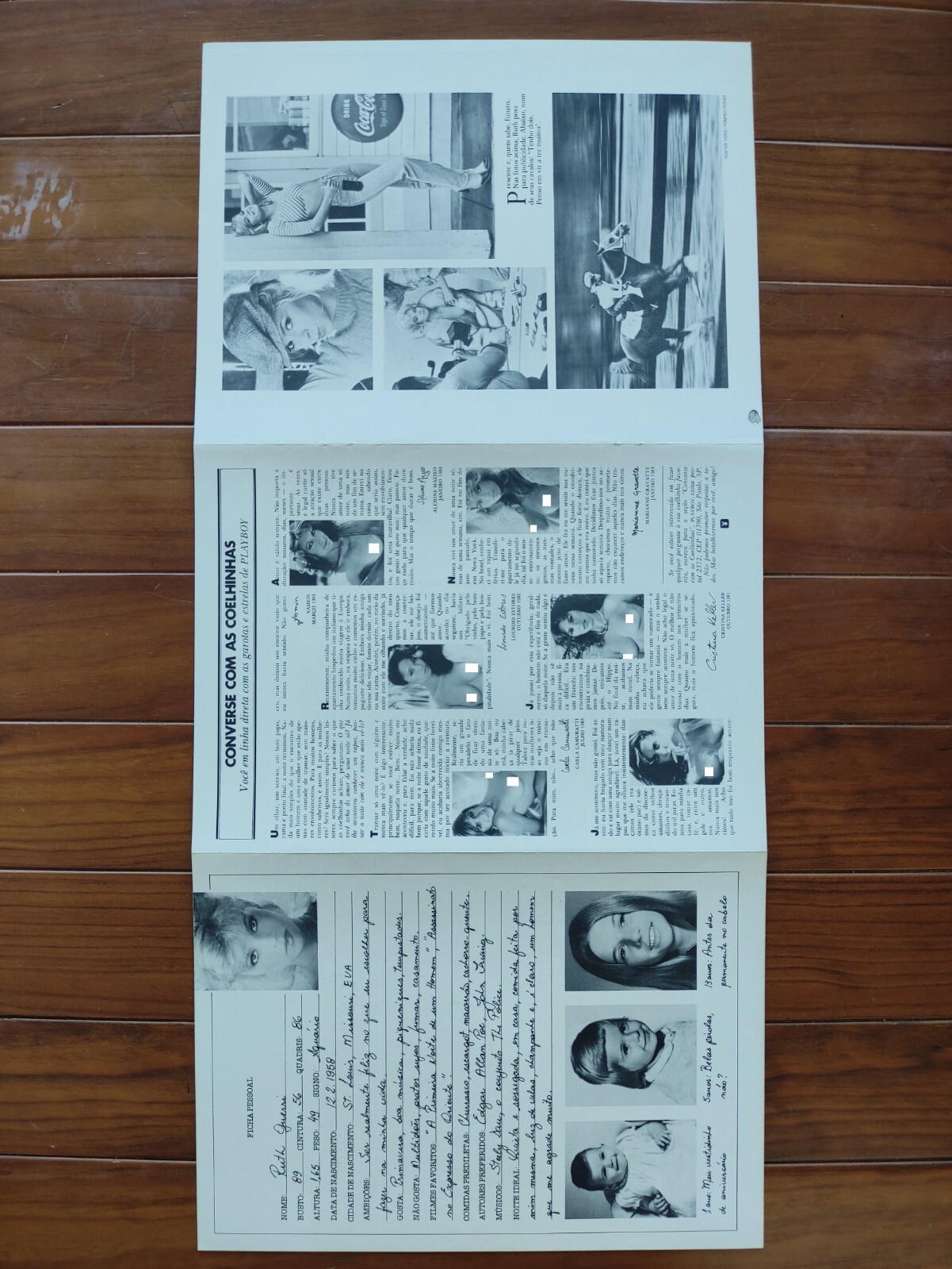 RUTH GUERRI SEXY PLAYBOY PLAYMATE - Portuguese Magazine Poster 80s ...