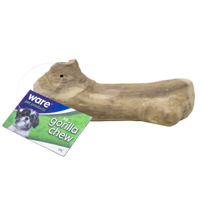 Ware Gorilla Chew Dog Toy - Natural Wood Chew for Dental Health, X ...