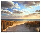 Sunset Beach by Daniel Pollera 14x11 Art Print Poster Coastal Cottage ...