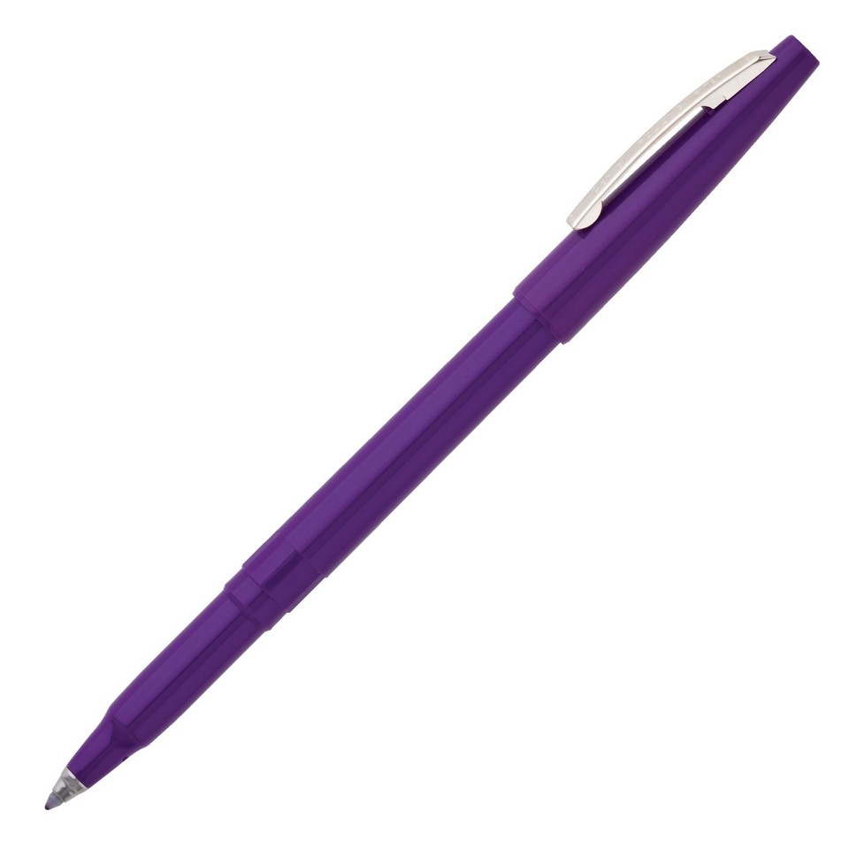 R100 Pentel Rolling Writer Pen, 0.8mm Cushion Ball Tip (Choose from 5 ...