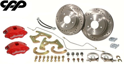 1973-87 CHEVY C10 TRUCK RED WILWOOD D52 REAR DISC BRAKE CONVERSION KIT ...