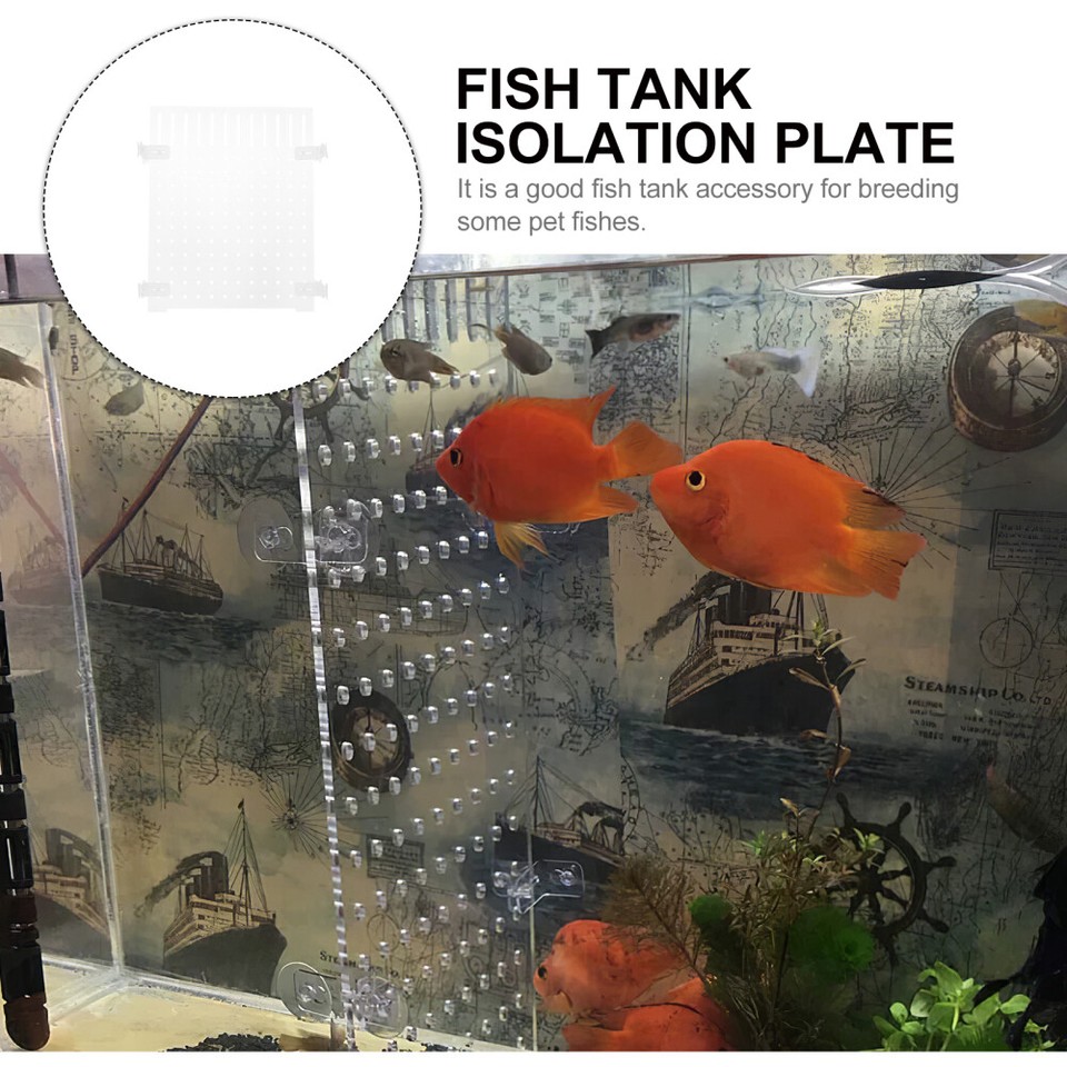 Adjustable Fish Tank Divider Aquarium Isolation Board Suction Cup Baby ...