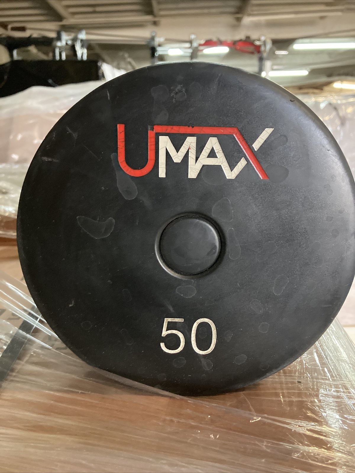 Urethane UMAX 50lb Dumbbell Single Only Commercial Grade Fitness Weight ...