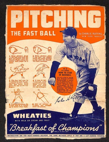 1937 Wheaties Series 6 #2 Red Ruffing HOF Pitching FB F D91491 | eBay