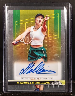 Danielle Collins 2024 Topps Chrome Tennis Autograph Auto #TCA-DCS WP9 ...