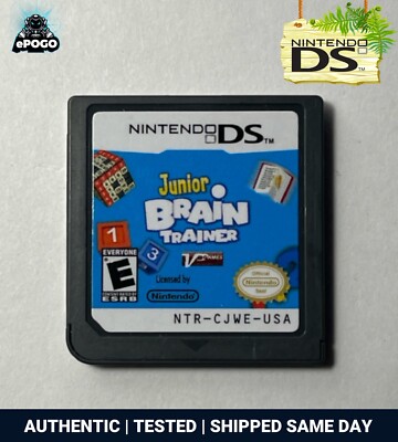 Junior Brain Trainer (Nintendo DS 3DS DSi) Authentic Game Only SHIPPED ...