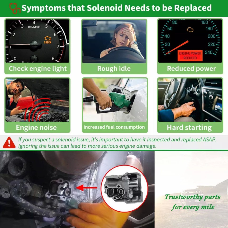 15810-PRB-A03 VTEC Variable Valve Timing Solenoid For Honda Accord ...