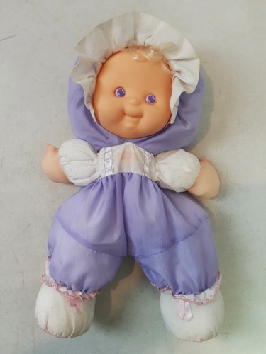 Fisher Price Puffalump Kids Heidi Lavender Soft Baby Doll Purple Blonde ...