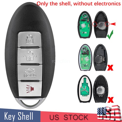 Car Key Fob Case Shell 4B for Infiniti FX37 G25 G35 G37 Q40 Q60 QX70 ...