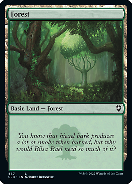 1x (467) Forest - Basic Land MTG Commander Legends: Battle for Baldur's ...