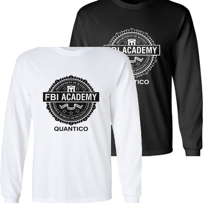 FBI Academy Quantico Logo Quantico Long Sleeve T-shirt USA Size | eBay