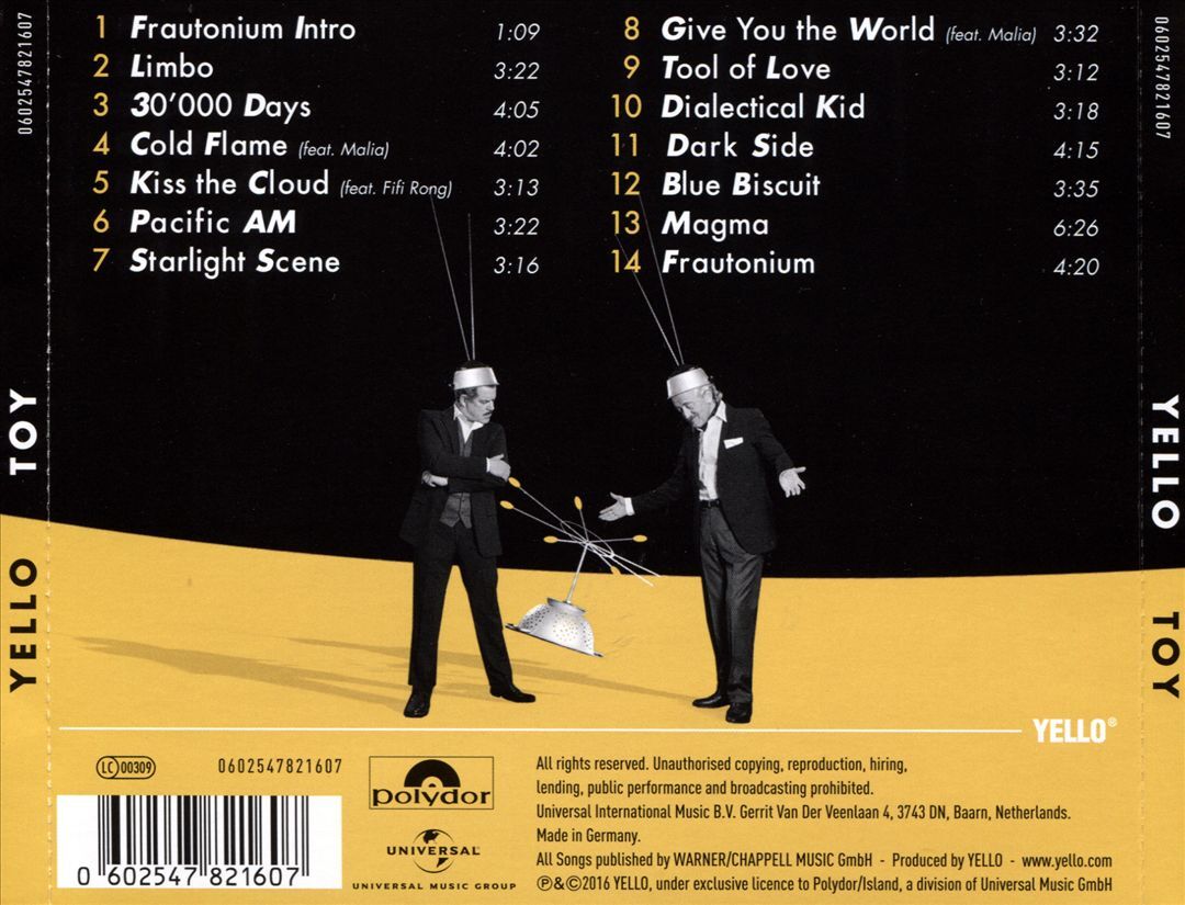 YELLO - TOY NEW CD 602547821607| eBay
