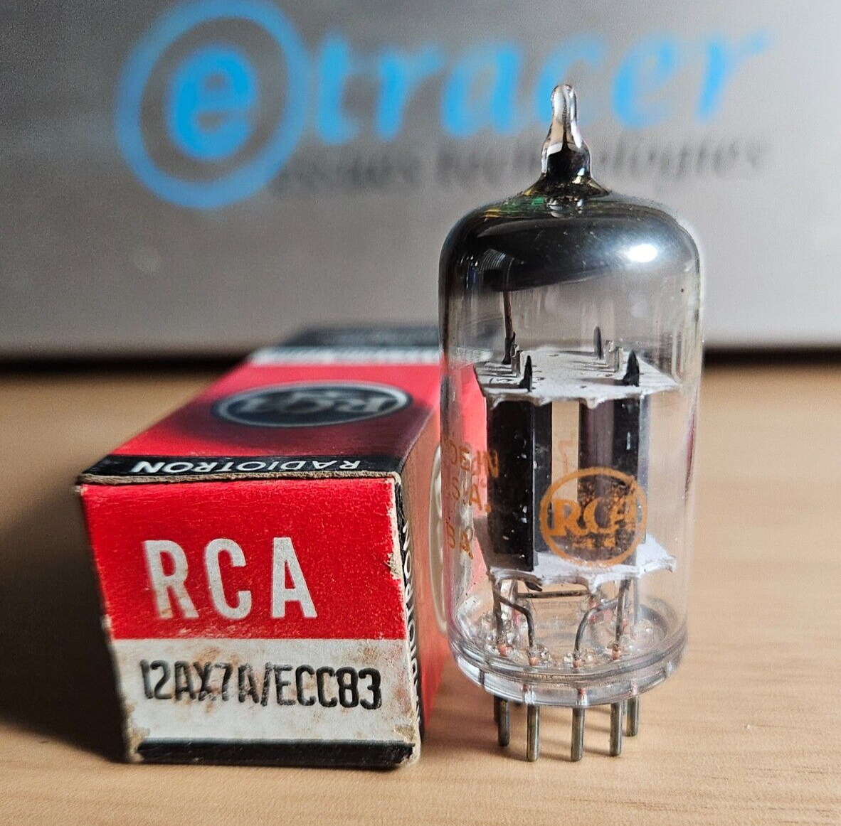 RCA 12AX7A GREY 14MM PLATE 12AX7 VINTAGE PREAMP TUBE NOS NIB (1966) #5 ...