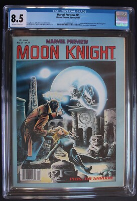 MARVEL PREVIEW #21 MOON KNIGHT & SHROUD SOLO Sienkiewicz MCU 1980 DITKO ...